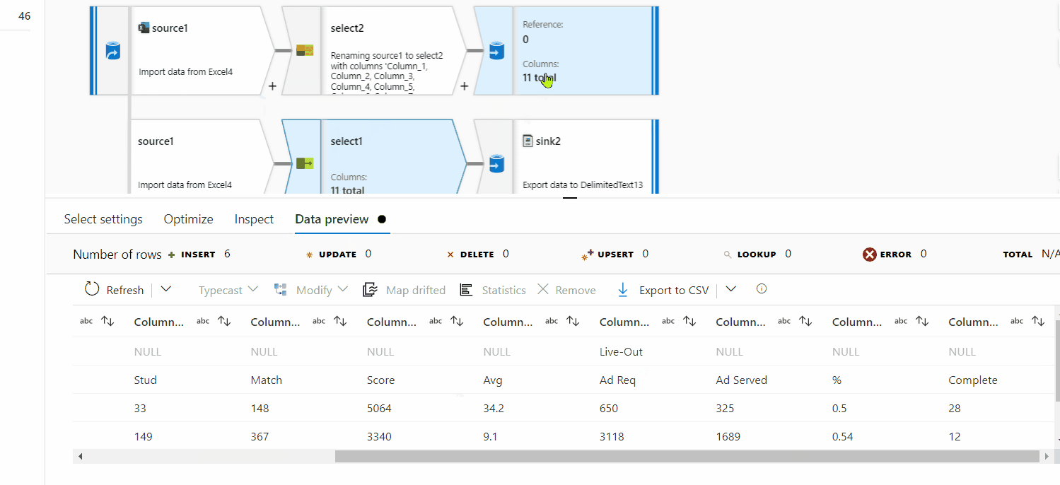 How can we separately read two tables from the attached Excel file using dataflow? - Microsoft Q&A