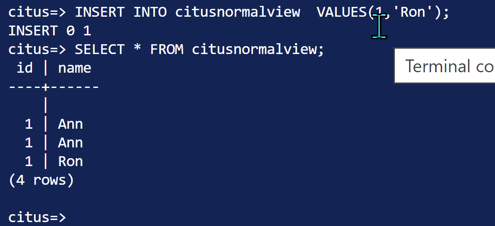 Inserting Or Updating Data On Views Created On Distributed Tables On