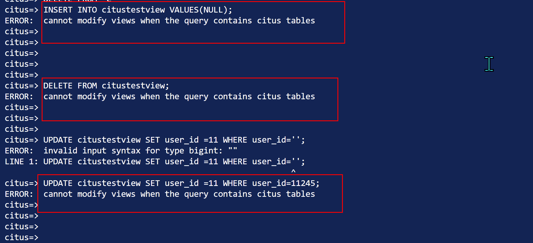 Inserting or updating data on views created on distributed tables on ... Inserting or updating data on views created on distributed tables on ...
