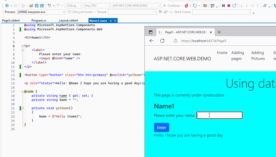 Using Razor Components Blazor In An Core Web App Using Razor Pages Microsoft Qanda 7501