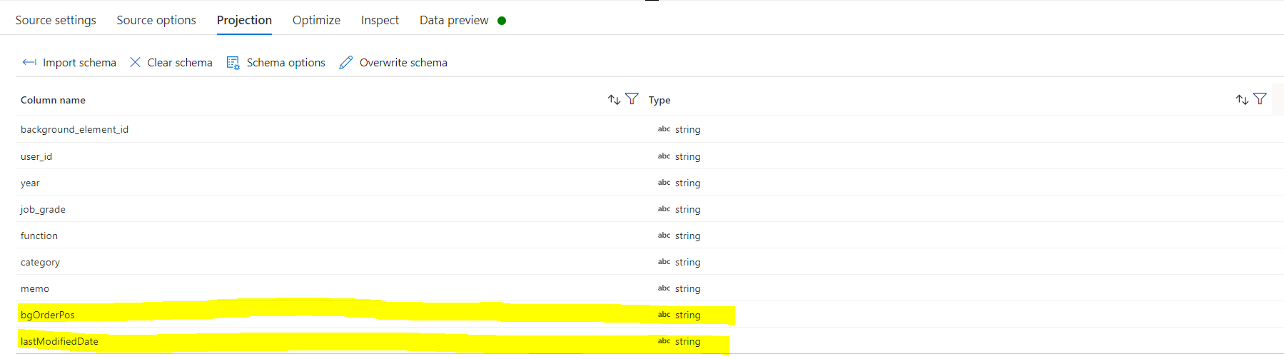 Dataflow Import Schema Does Not Update Column Name Microsoft Qanda
