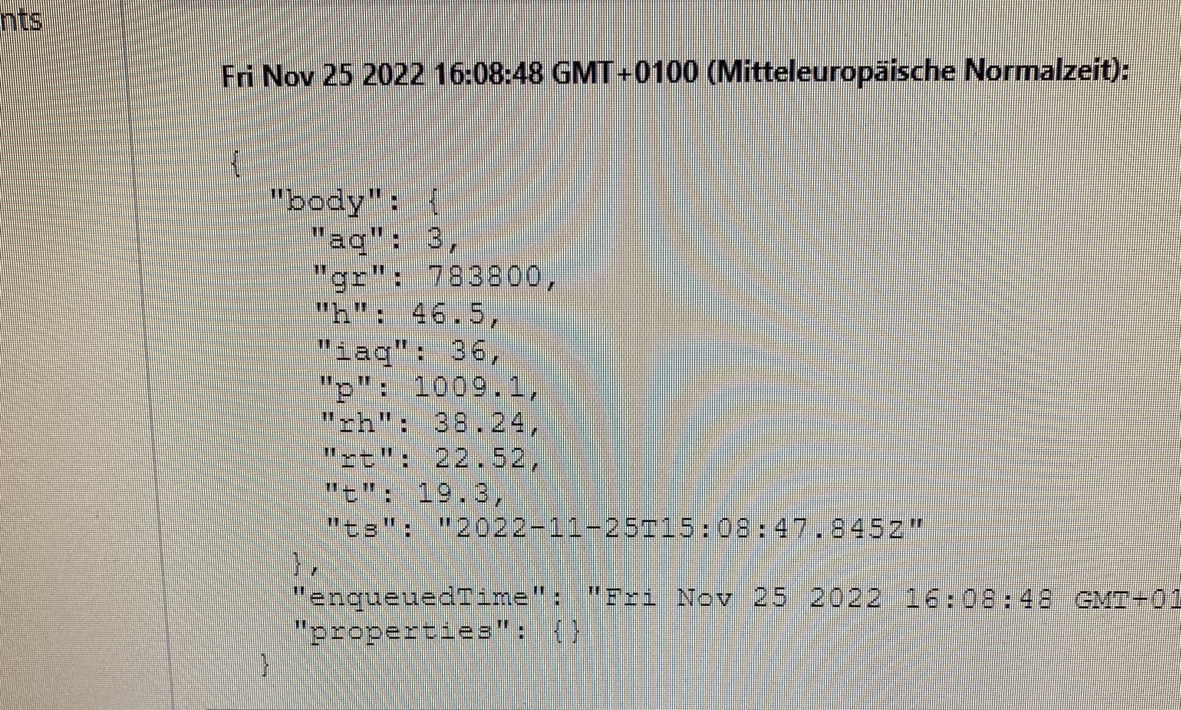 How to transfer data from Node Red to Stream Analytics ? - Microsoft Q&A