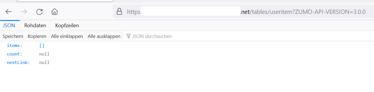 Azure Entity Framework New Table Is Not Created Internal Server Error