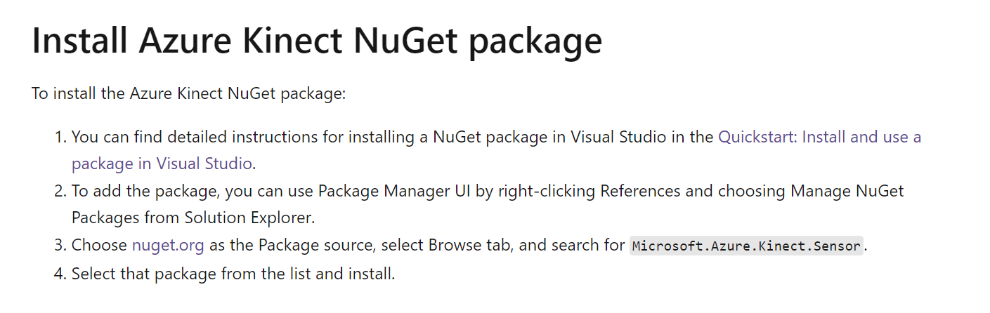 Where can I finnd the functions (for example; 'k4a_device_get_installed_count()') and how do i ...