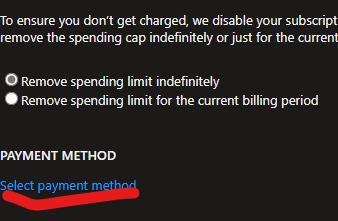Spending limit reached for Visual Studio Enterprise Subscription in ...