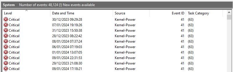 Windows 10 Randomly Power Off and Restarts Kernel-Power 41 (63 ...