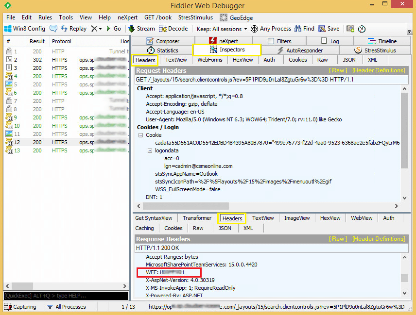 How do we know if particular web front server is having issue in ...