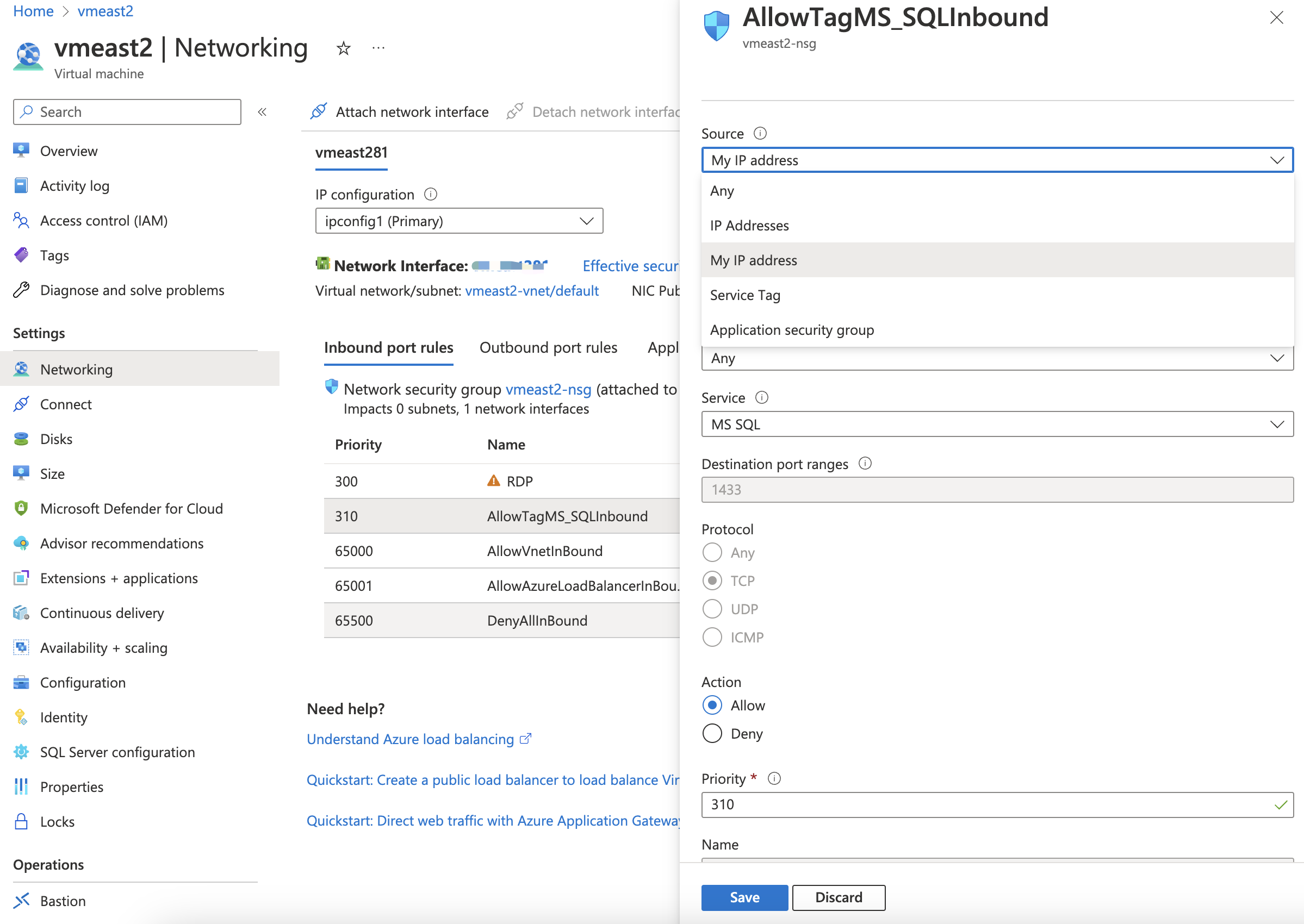 Unable To Remotely Access Sql Server 2019 On Azure Virtual Machine Microsoft Qanda