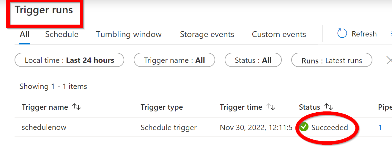 Adf Scheduled Trigger Unable To Complete Pepeline Run Microsoft Qanda