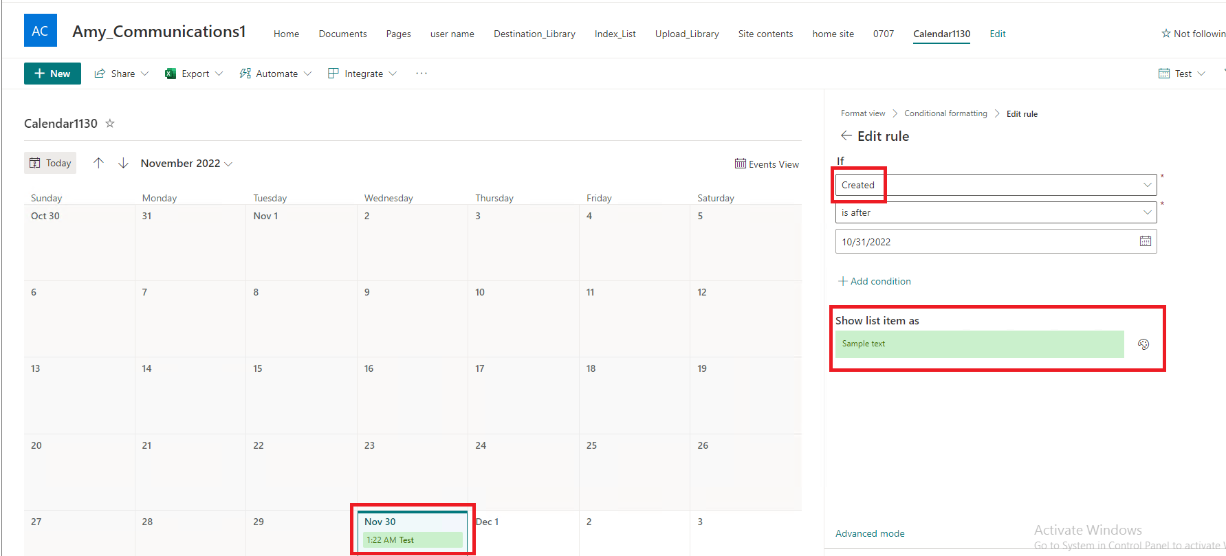SharePoint Calendar JSON Conditional Formatting Not Working - Microsoft Q&A SharePoint Calendar JSON Conditional Formatting Not Working - Microsoft Q&A