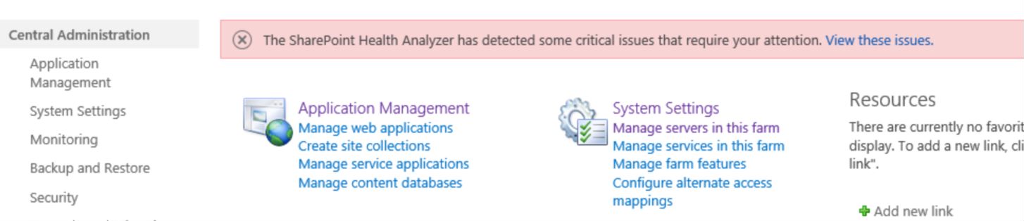 Health Analyzer in SharePoint server - Microsoft Q&A