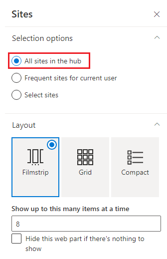 Promoted hub and associated hub sites verification - Microsoft Q&A
