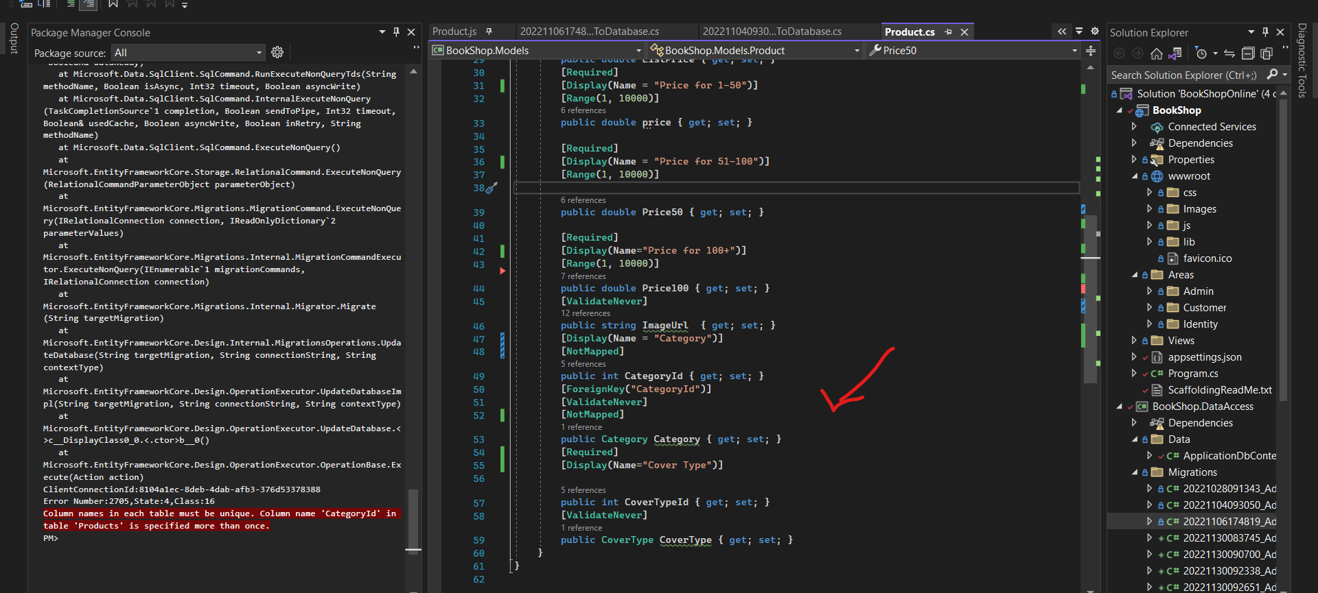 Updating Migration While Removing A Column Microsoft Qanda