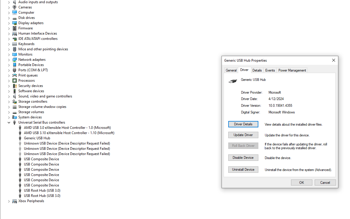 My windows automatic update made my generic USB driver unable to work ...