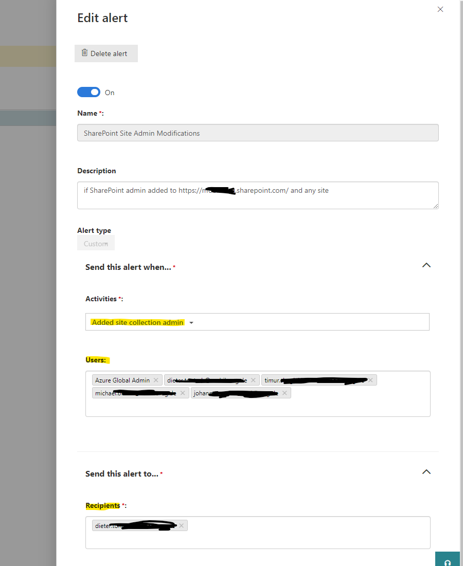Monitor Permission Changes in SPO via Alert Policy (Compliance Center ...