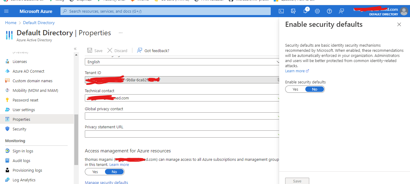 How to disable 2FA on azure account for global user? - Microsoft Q&A