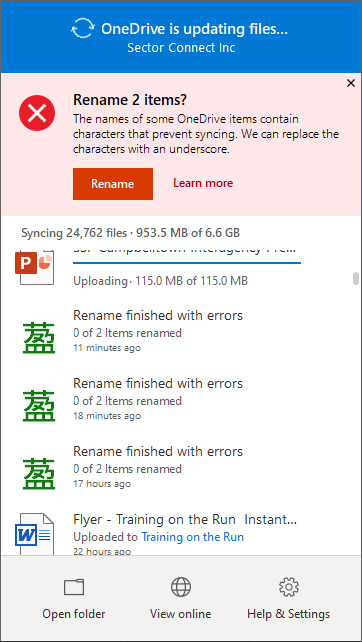 OneDrive Synce Rename Issue - Microsoft Q&A