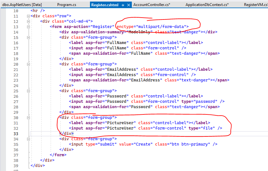 How To Store Picture User Profile On Database Table Aspnetusers Using Mvc Core 5 7842
