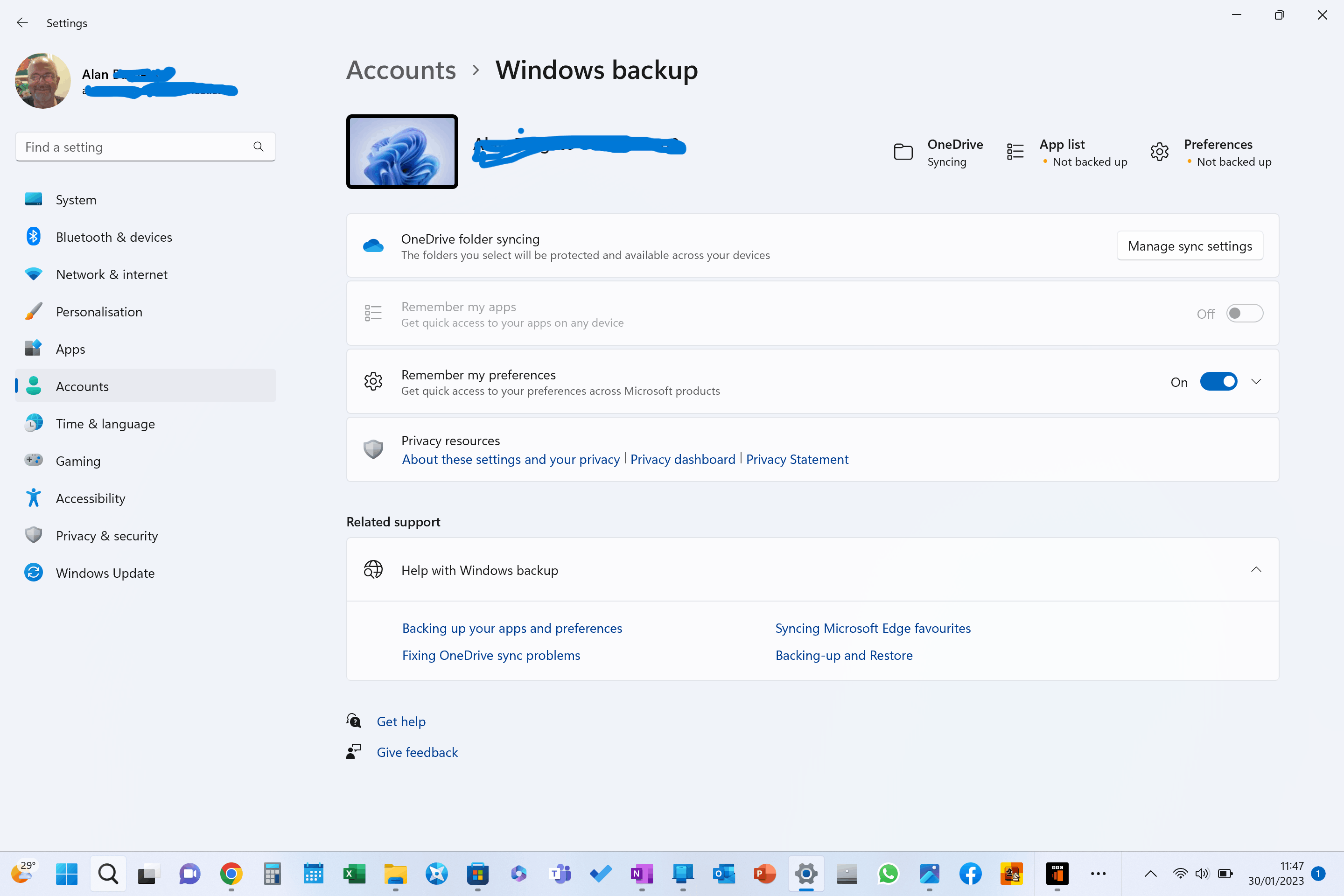 'Remember my apps' option is greyed out in Settings - Microsoft Q&A