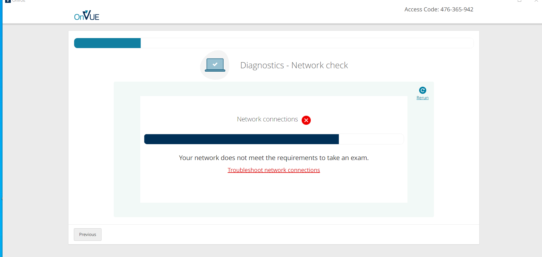 Error on Network Check While Microsoft Certification Exam - Microsoft Q&A