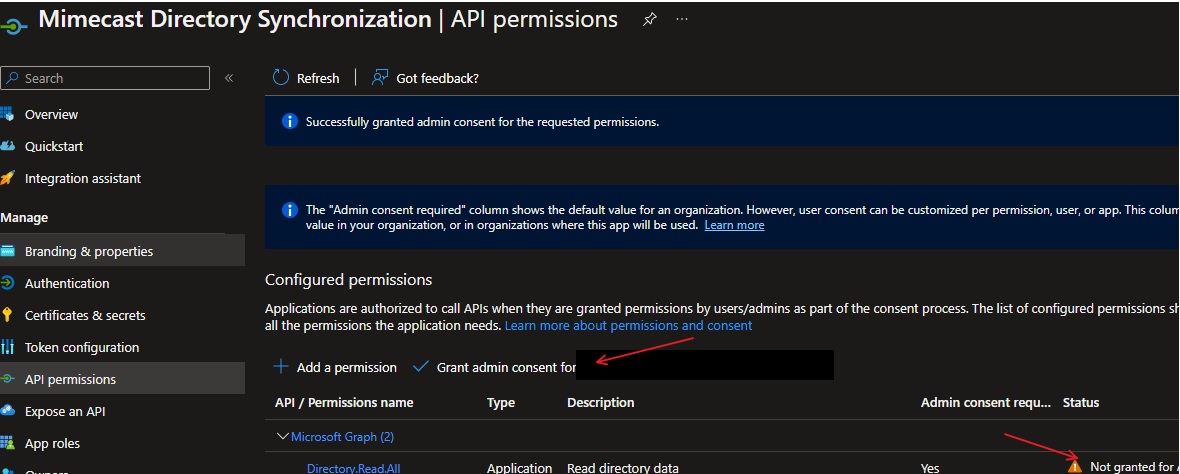 How To Grant To Registered App Admin Consent In Api Permissions Microsoft Qanda