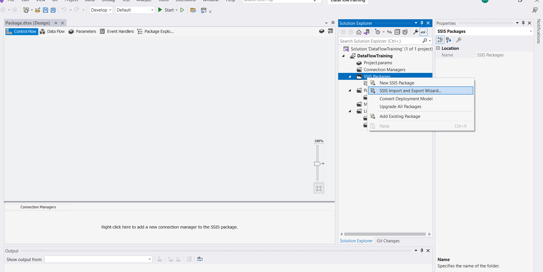 Visual Studio / SSIS - Import and Export Wizard problem - Microsoft Q&A Visual Studio / SSIS - Import and Export Wizard problem - Microsoft Q&A