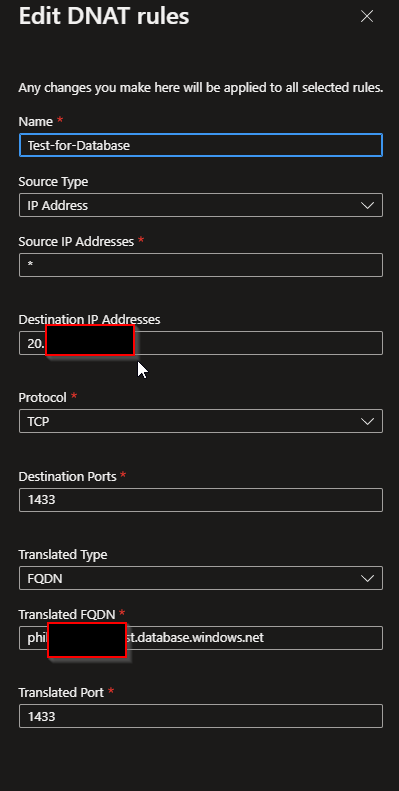 AZURE SQL Server - Access trough the Azure Firewall - Microsoft Q&A AZURE SQL Server - Access trough the Azure Firewall - Microsoft Q&A