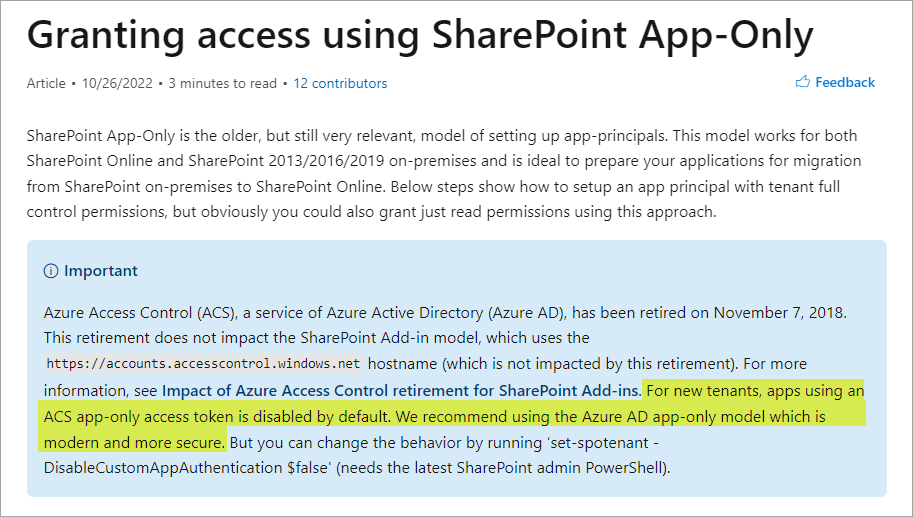 Using Csom Get Aad Registered App Access Token Microsoft Qanda