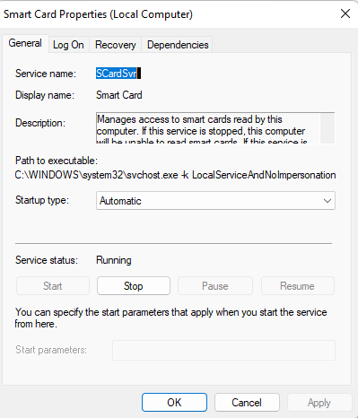 Smart Card Readers not recognizing Card - Microsoft Q&A