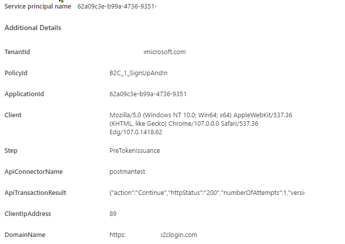 Api Connector User Signinsignup Flow Additional Data In Claim Token