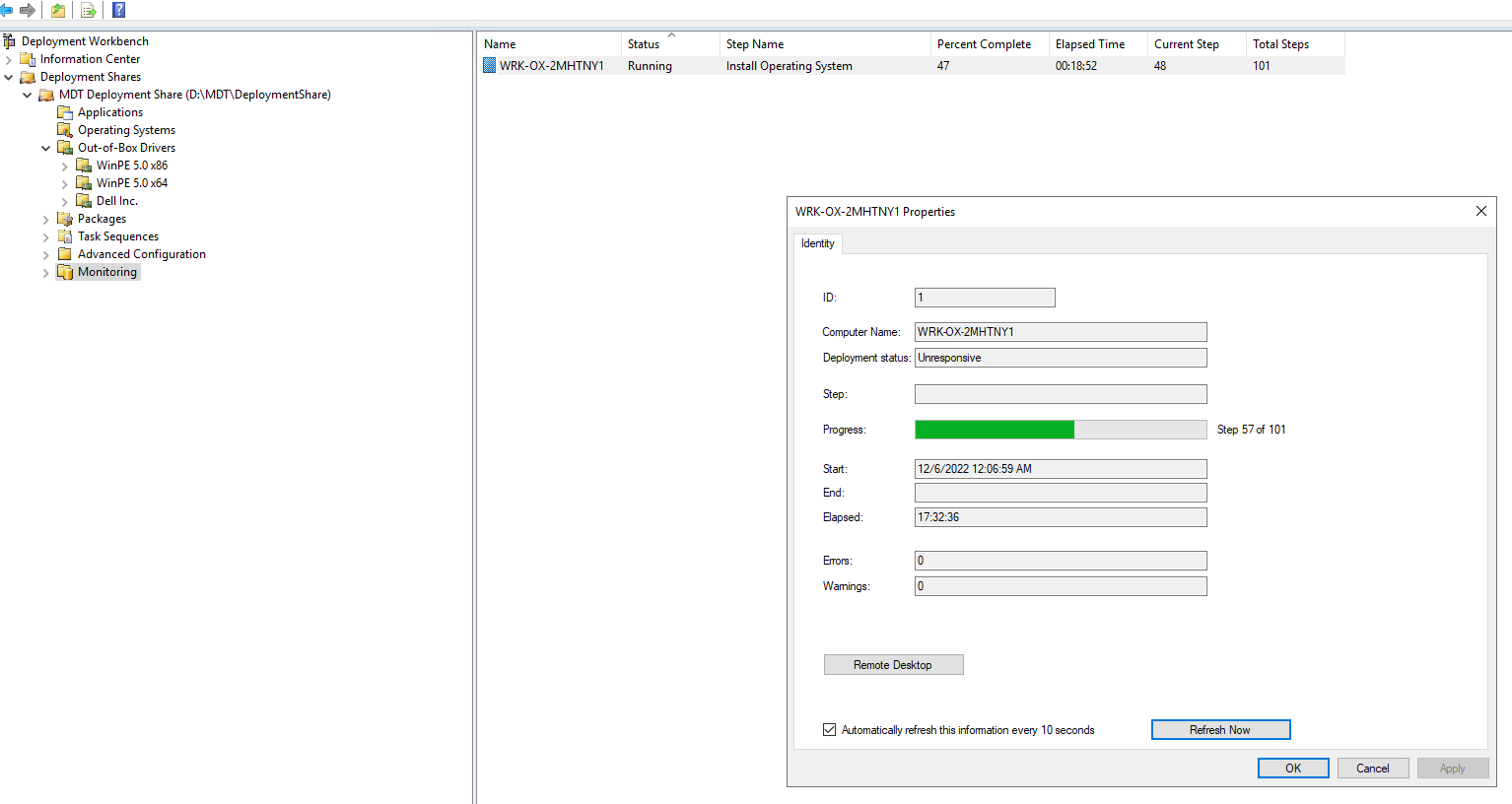 Mdt After Mdt Deploy The Os And Restart The Pc It Gets Stuck In Spining With A White Dot