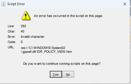 Windows 11 22H2 - Error when editing Policy with GPMC - Microsoft Q&A