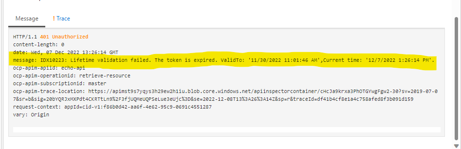 Jwt Validation Custom Response Message Microsoft Qanda