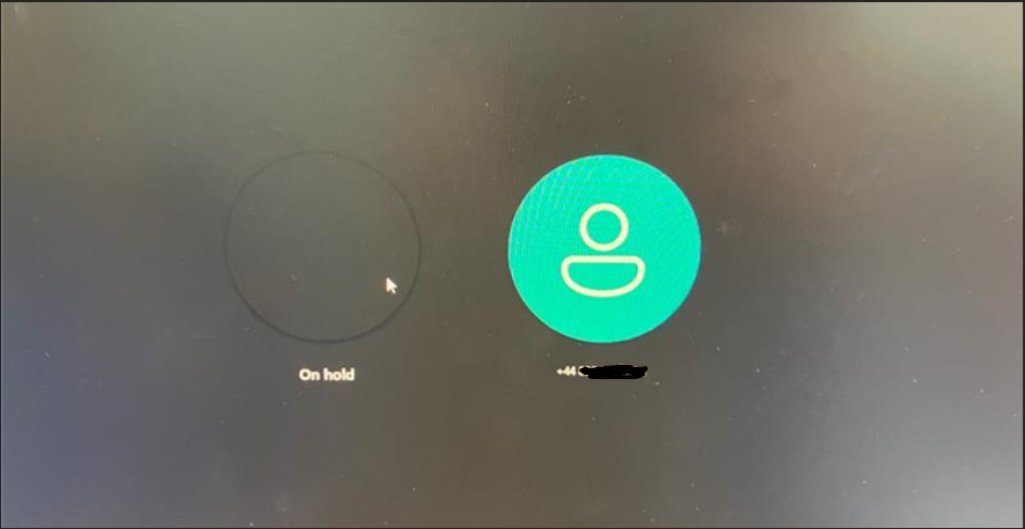 call is transferred via the “Consult then Transfer” feature (teams ...