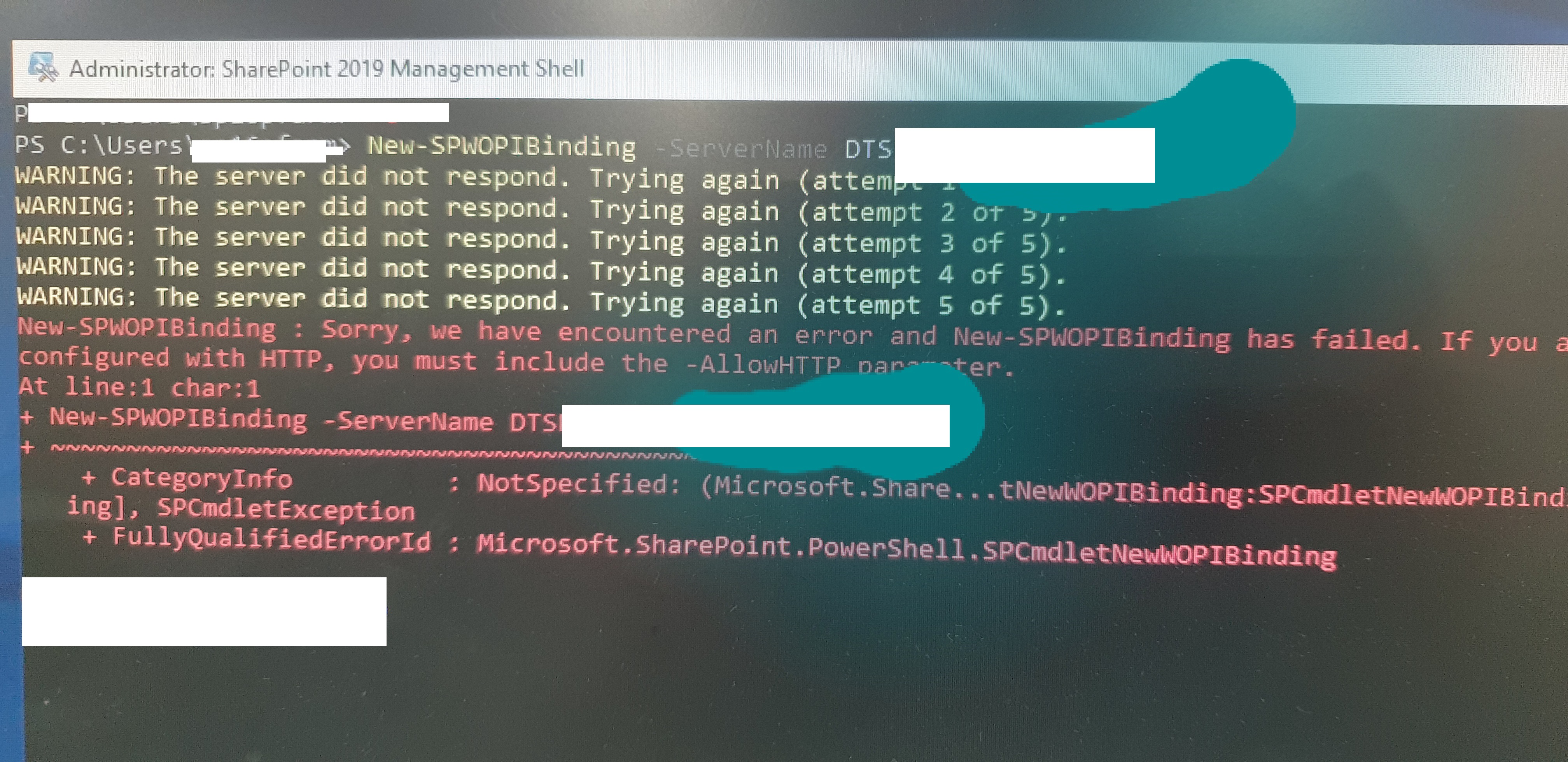 New-spwopibinding has failed for multi-server, load-balanced Office ...