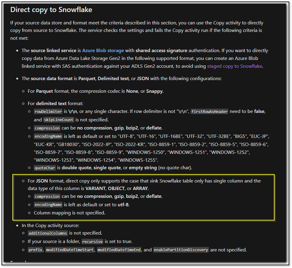 From Json To Snowflake Azure Data Factory More Than 1 Column Microsoft Qanda 