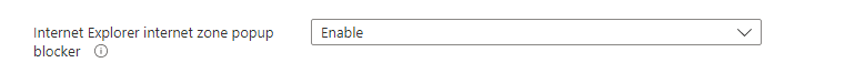 Is there an endpoint policy to enable pop-up blocker on one endpoint ...