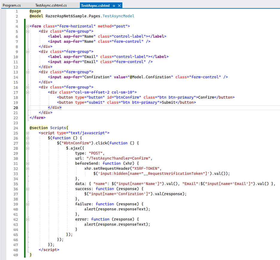 Asp Razor Pages Async And Update Page Microsoft Qanda 4547