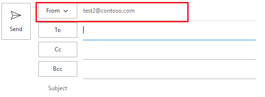 Emails that are sent from on-premises to show email addresses not ...