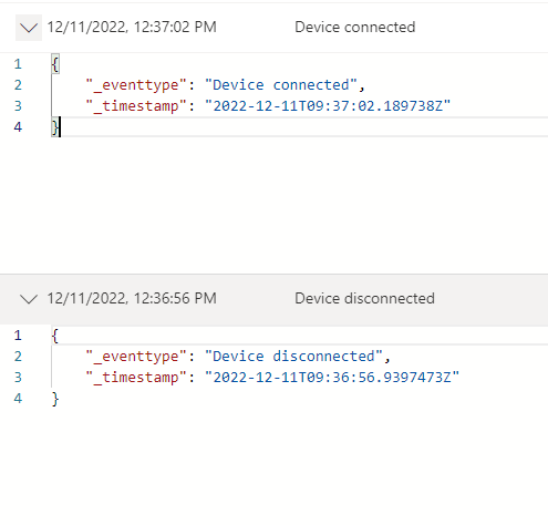 Wrong connectivity status of device in IoT Central - Microsoft Q&A