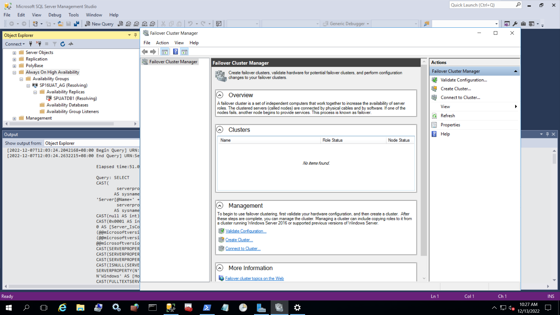 Recover SharePoint 2016 always on availability group cluster - Microsoft Q&A