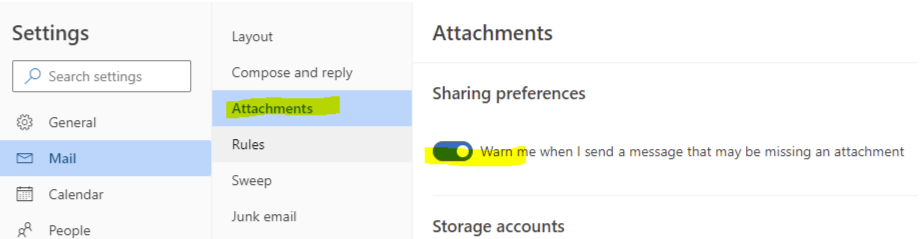 Outlook Attachment Missing Warning Dialog Box Not Working Even When Warn Me When I Send A