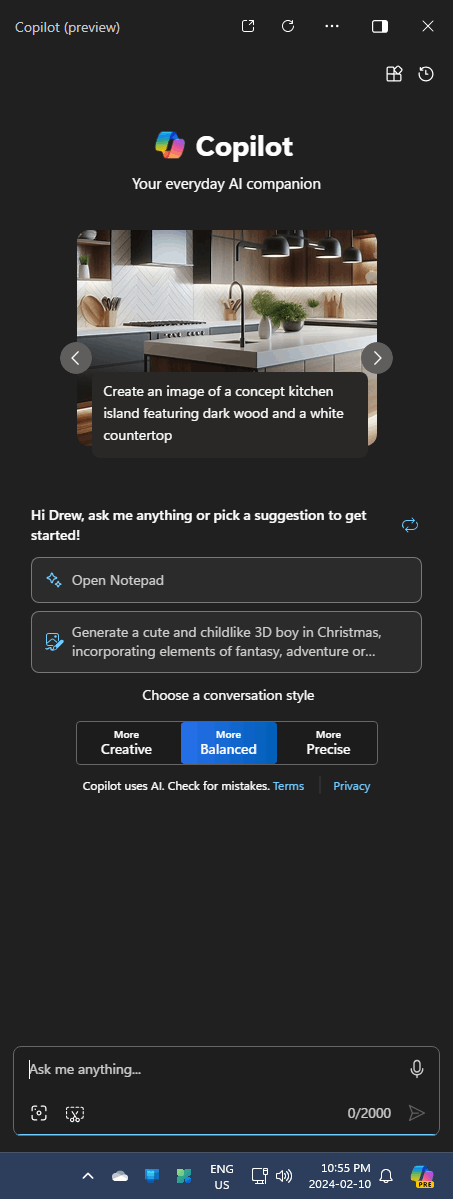 Copilot/Taskbar - Microsoft Q&A