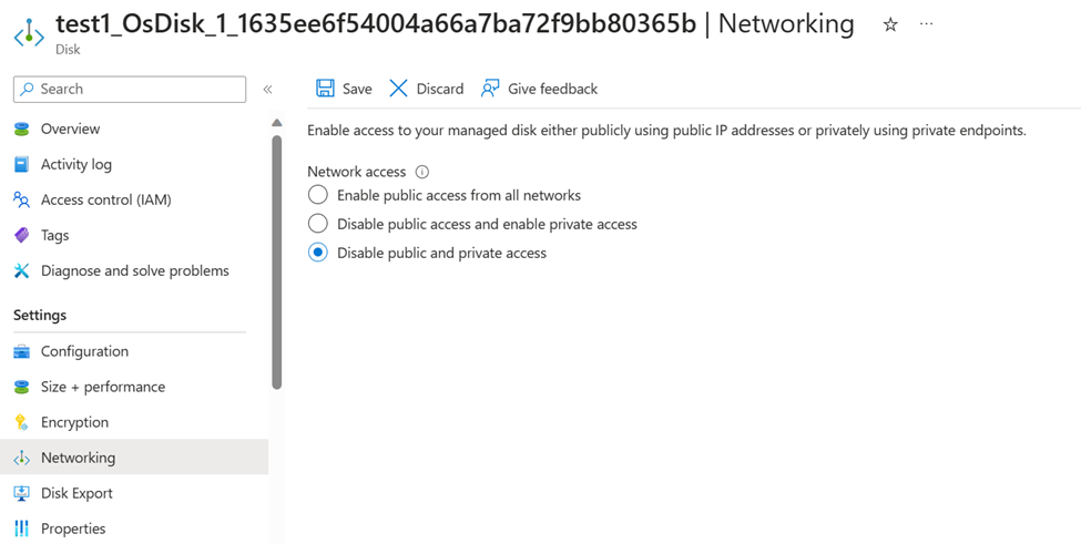 Azure VM osDisk networkAccessPolicy and publicNetworkAccess policy change via ARM - Microsoft Q&A