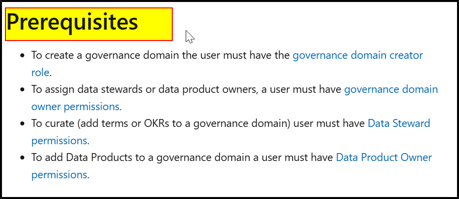 how to create a new governance domain in purview - Microsoft Q&A