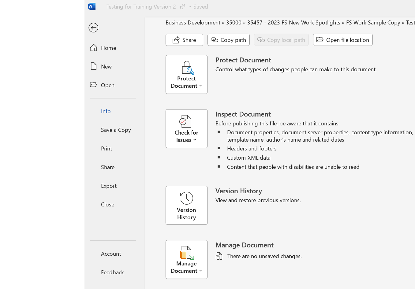Where is the Manage Document --> Check Out option for desktop Word for Mac - Microsoft Q&A