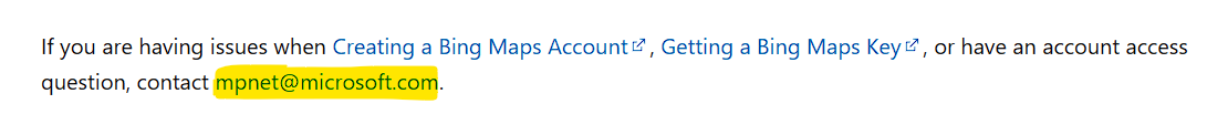 How to get bing/azure map api - Microsoft Q&A