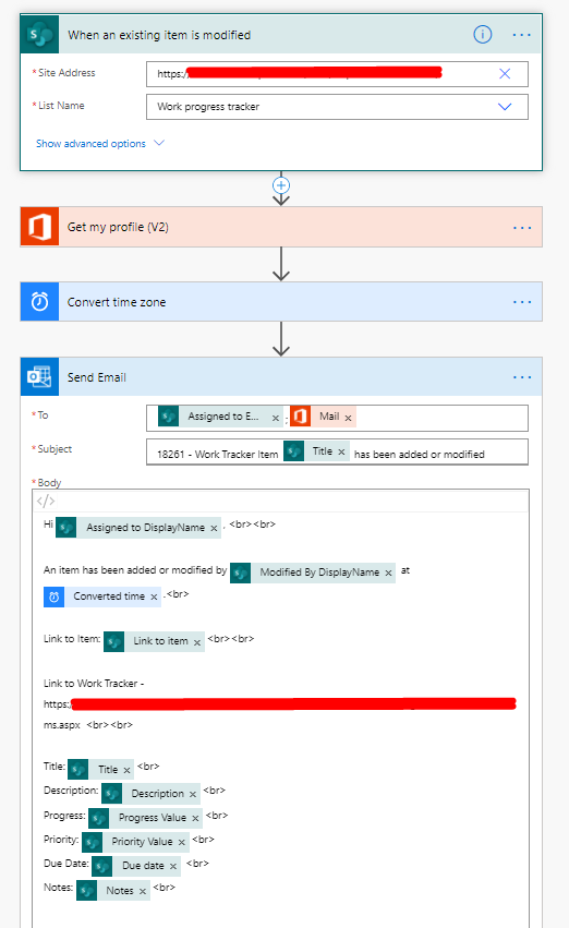 Microsoft Lists - notification for task assigned to person - Microsoft Q&A