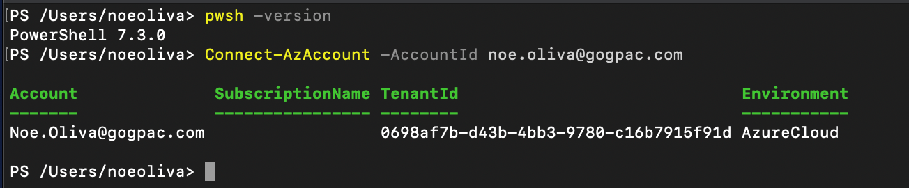 Azure Az Powershell Module For Macos Microsoft Qanda 8462