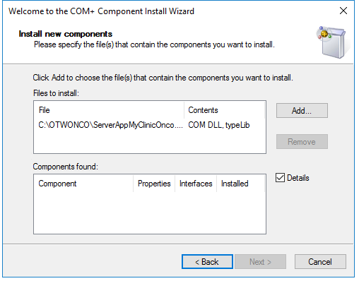 Installing COM+ applications - Microsoft Q&A